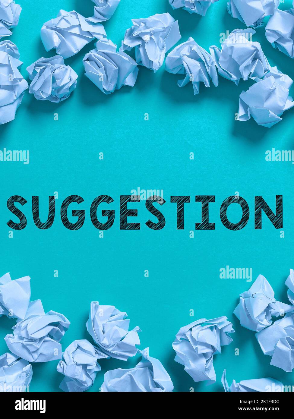 Sign displaying Suggestion, Conceptual photo the process of one thought ...