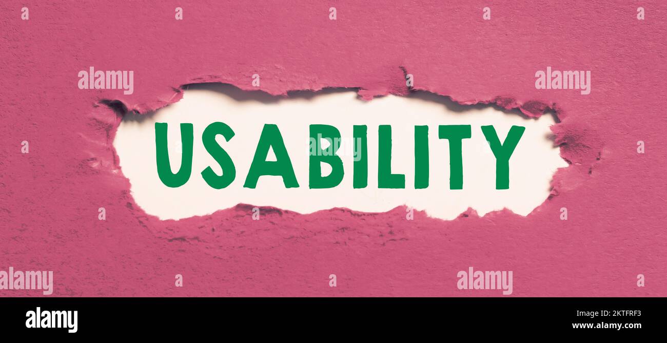 Inspiration showing sign Usability, Business showcase A word assosiated ...