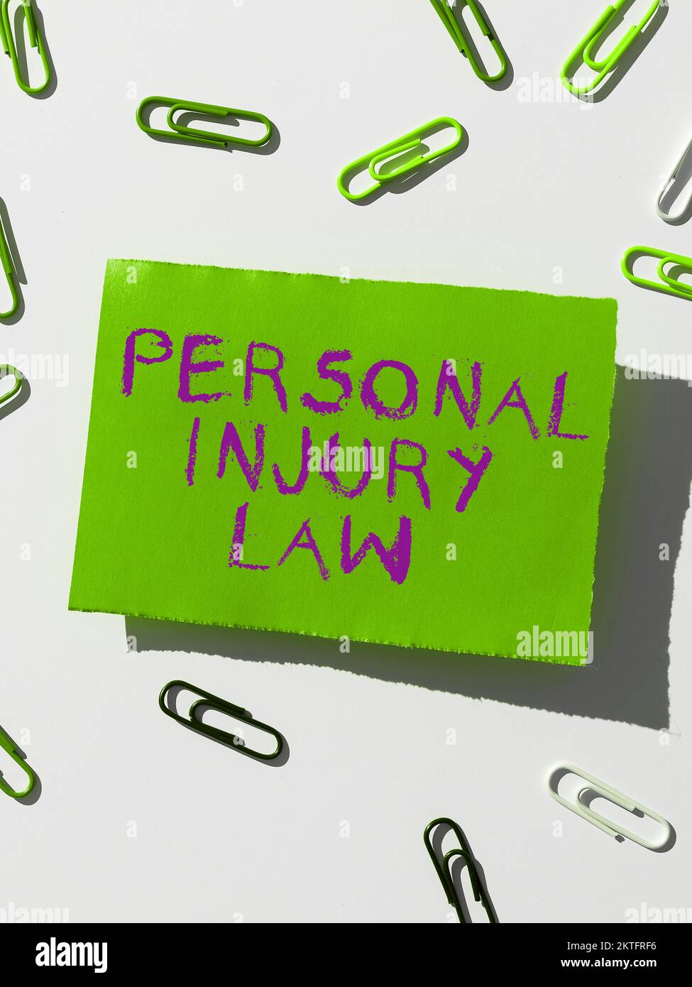 Conceptual display Personal Injury Law, Concept meaning being hurt or ...