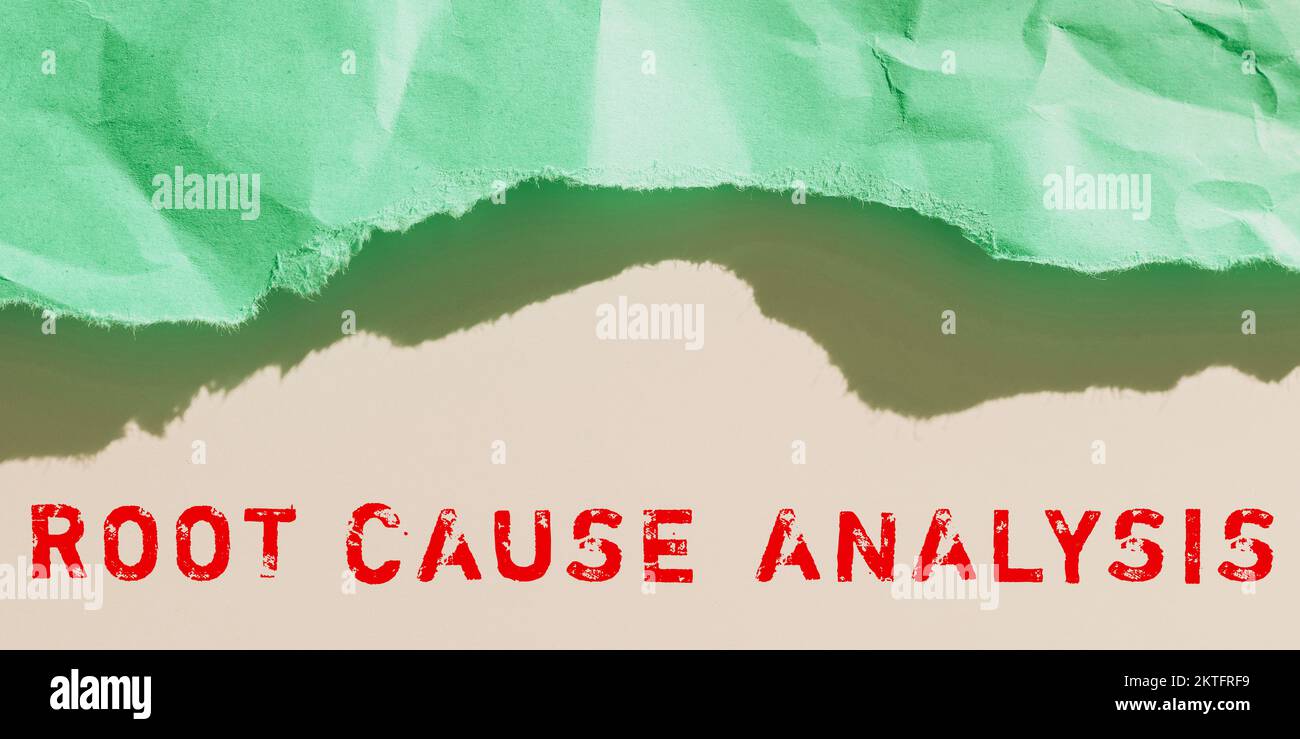 Handwriting text Root Cause Analysis, Business concept Method of ...