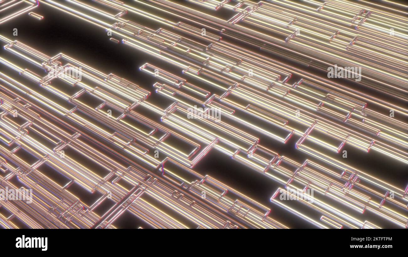 Abstract block lines. Computer generated 3d render Stock Photo - Alamy