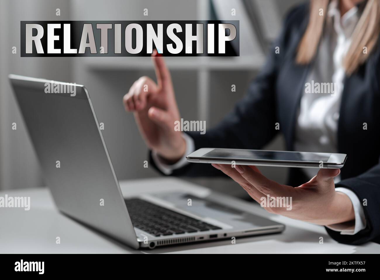 Writing Displaying Text Relationship Word Written On Developing