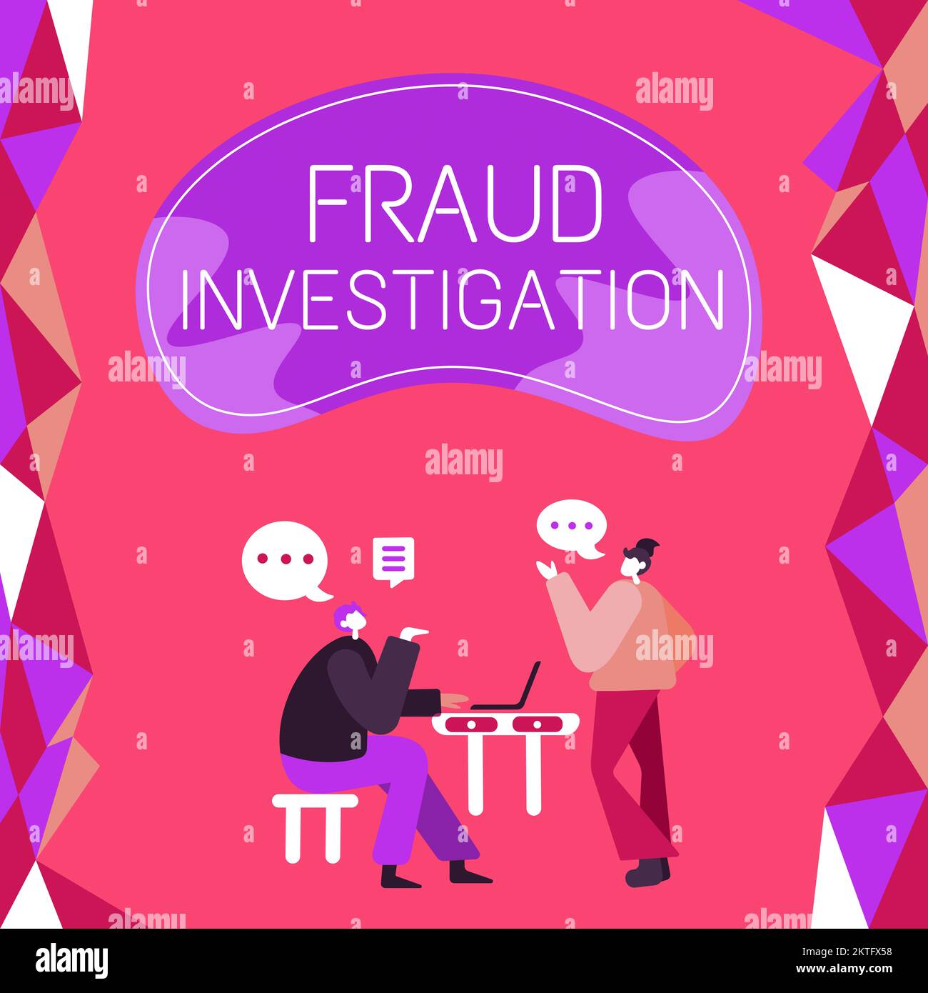 Conceptual caption Fraud Investigation, Internet Concept process of ...