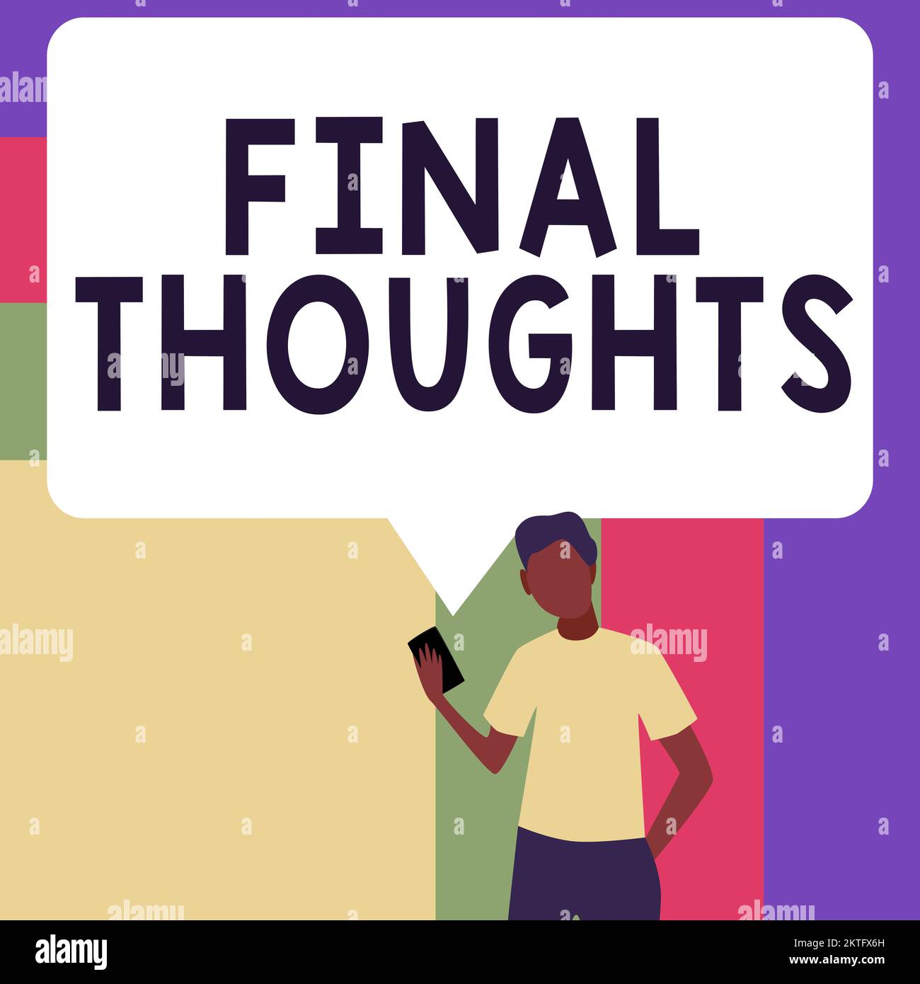Conceptual display Final Thoughts, Internet Concept Conclusion Last ...