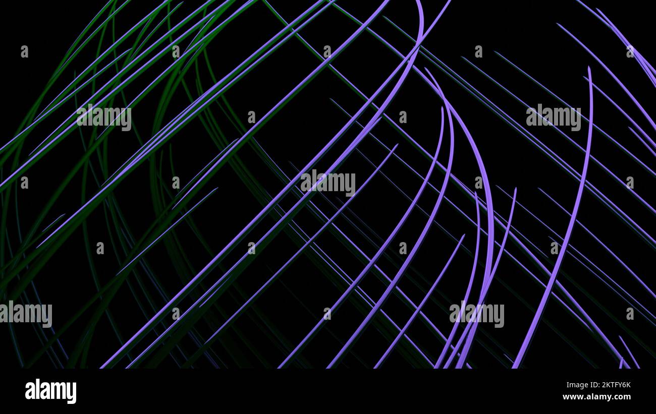 Energy threads twist in flow. Design. Living energy lines are ...