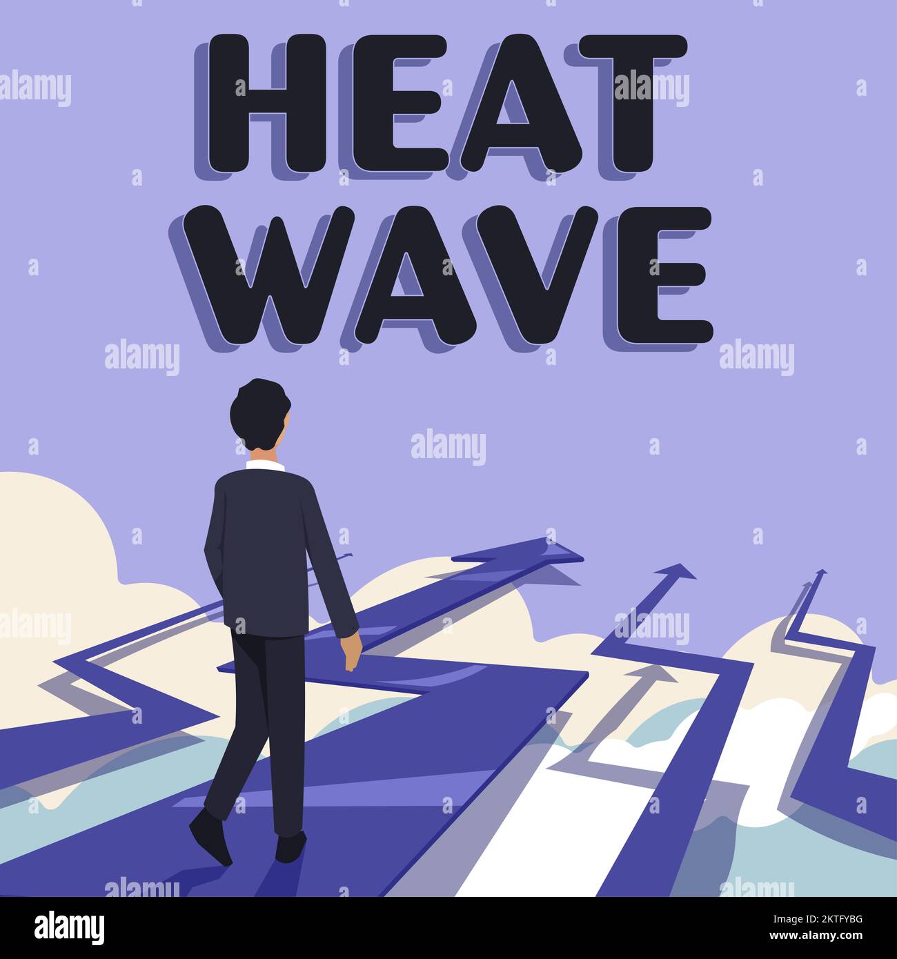 Conceptual display Heat Wave, Business approach a prolonged period of ...