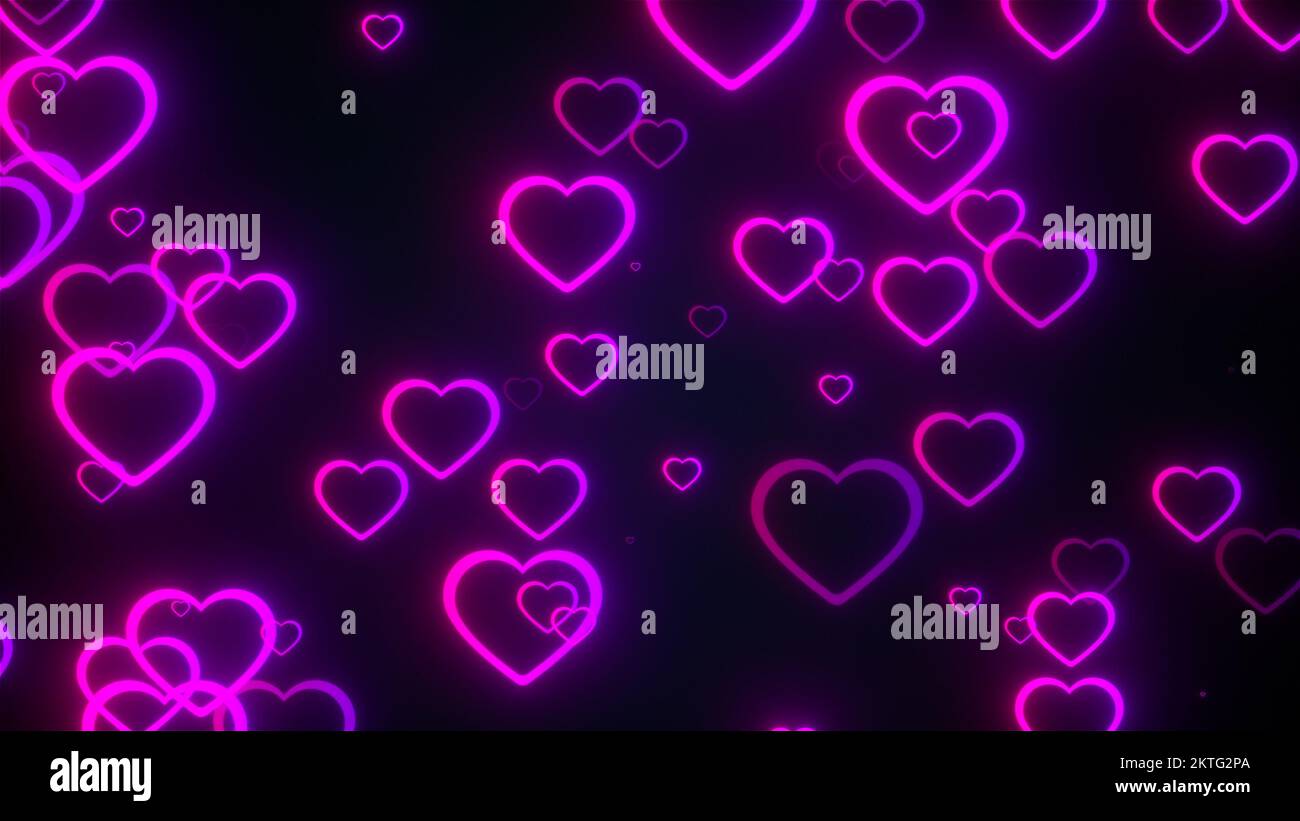 Glowing heart icons hi-res stock photography and images - Alamy