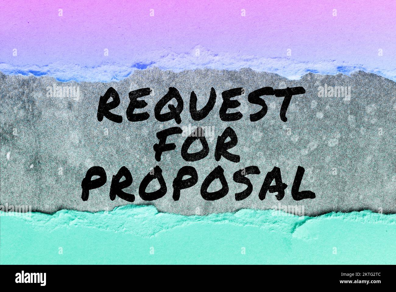 Text sign showing Request For Proposal, Business idea document contains ...
