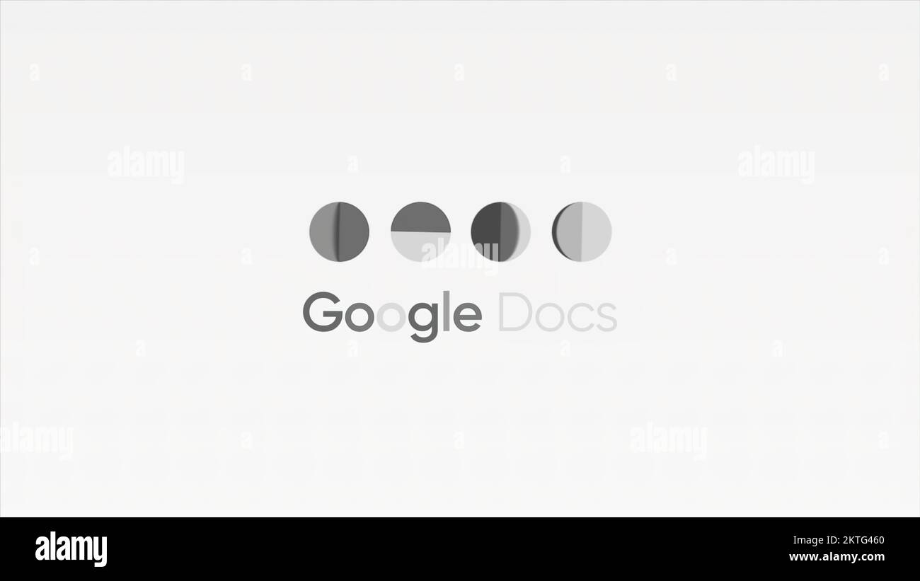 Row of dots changing color. Motion. Animation for Google docs ...