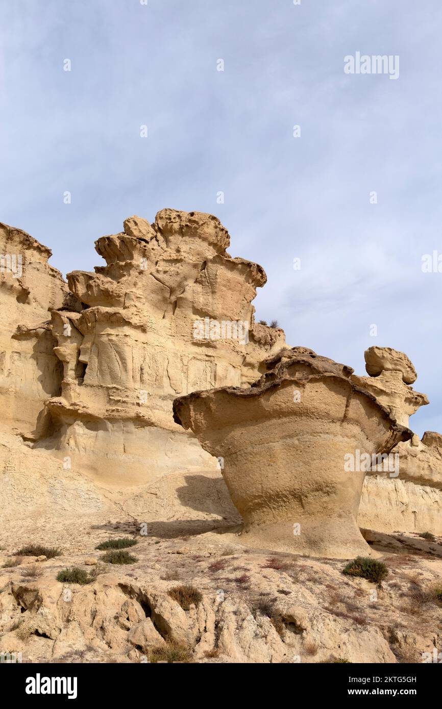 Very interesting rock formation in Spanish province of Murcia Stock Photo - Alamy