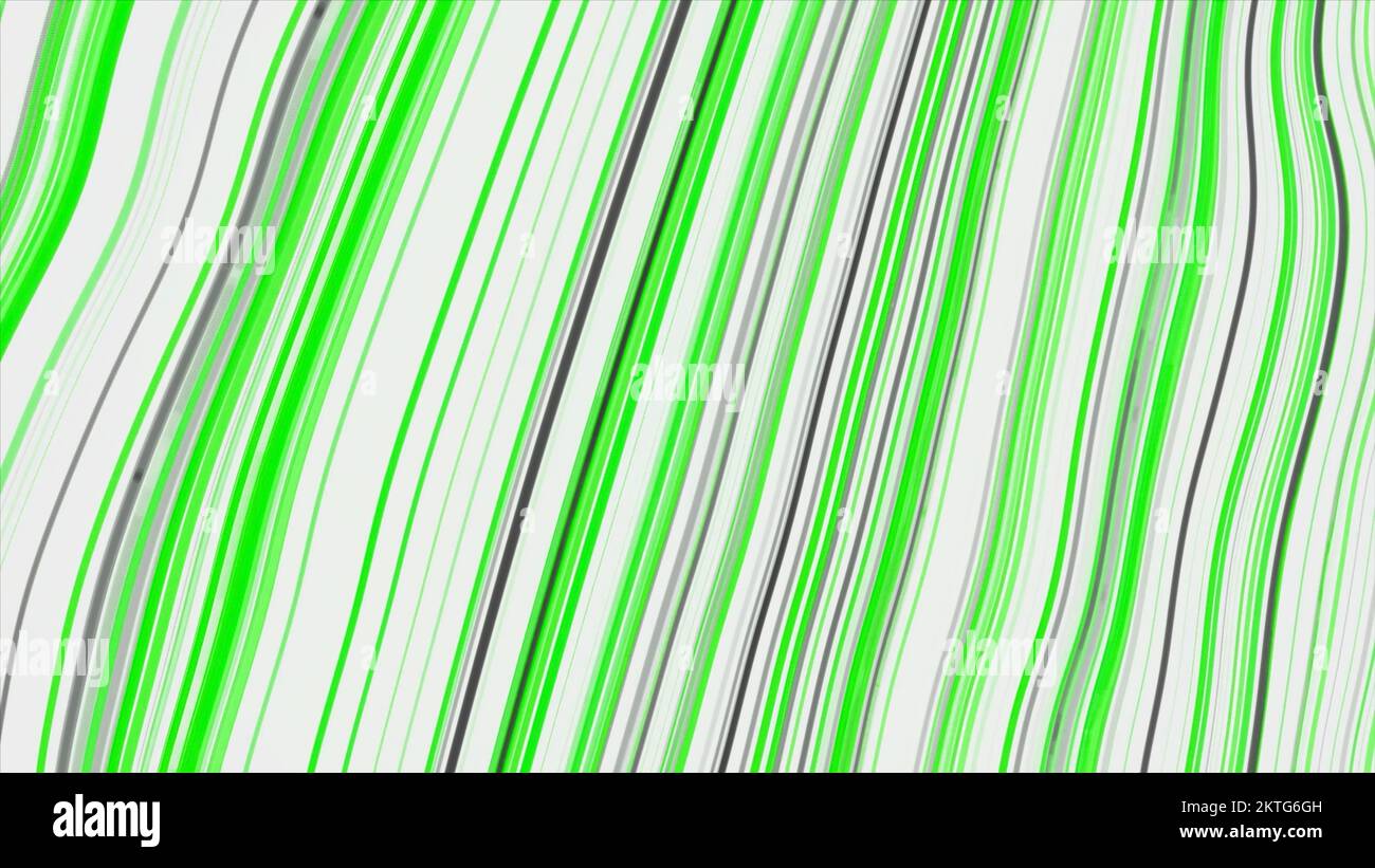 Animation with moving stream of colorful wavy lines. Motion. Lines move ...
