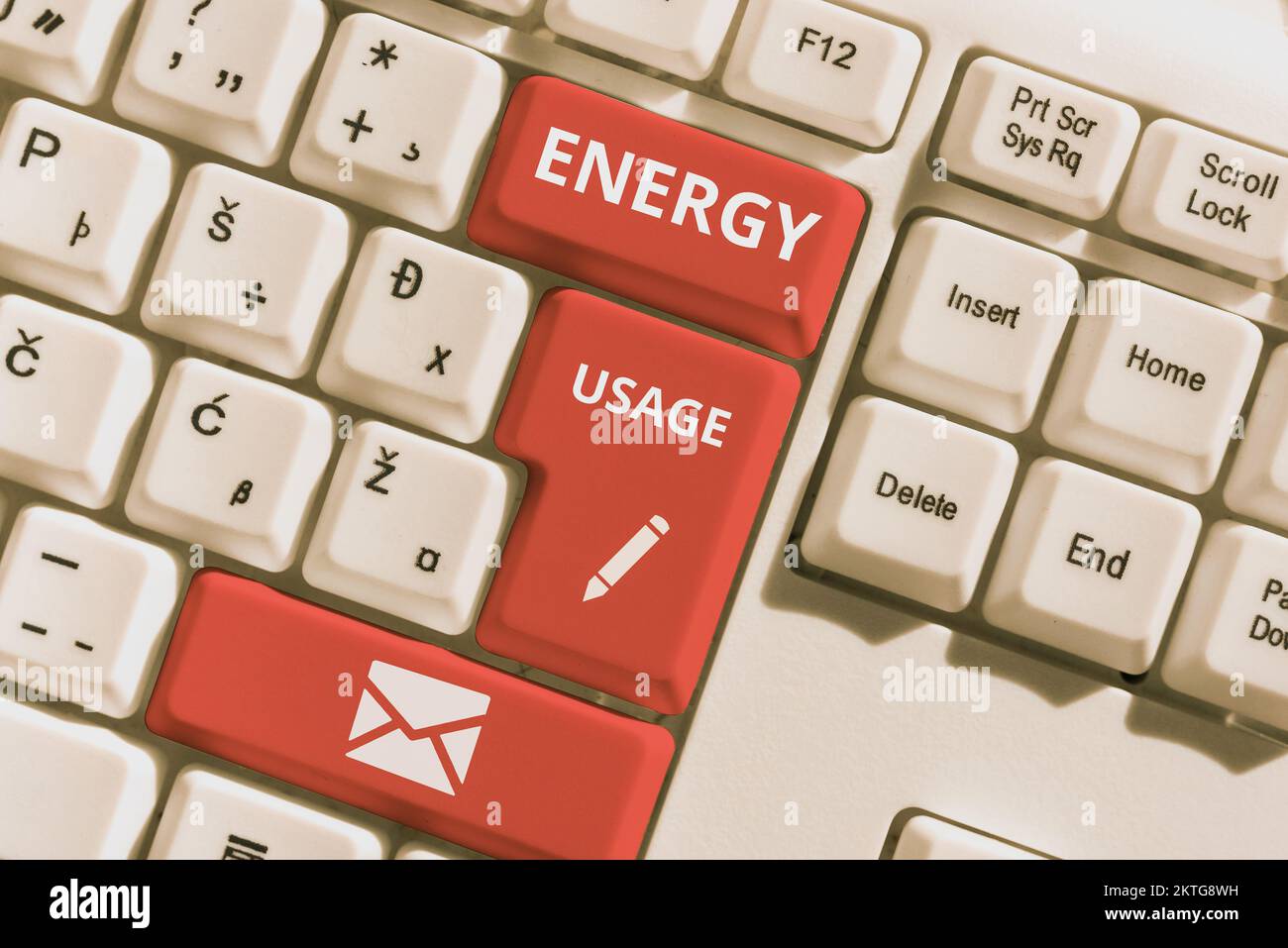 Sign displaying Energy Usage, Word Written on Amount of energy consumed ...