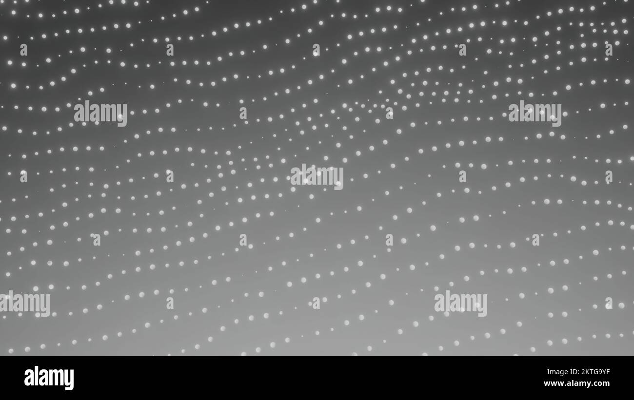 Wavy lines with dots. Design. Minimalistic animation with moving wavy ...