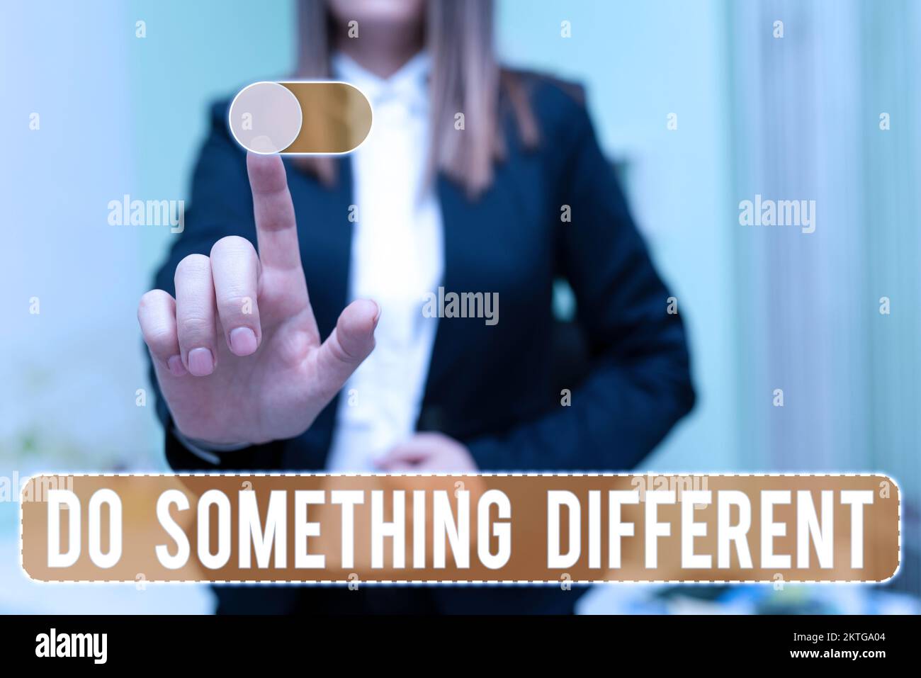 Conceptual display Do Something Different, Business approach be unique ...