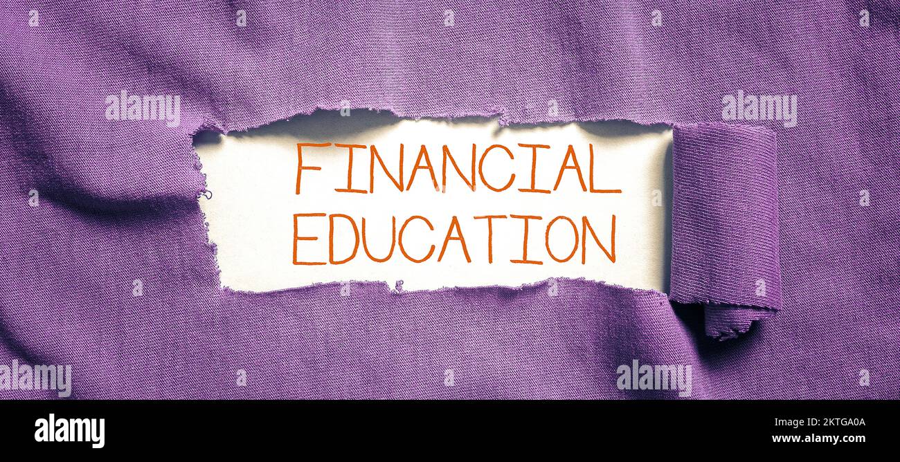 Conceptual display Financial Education, Word Written on Understanding ...