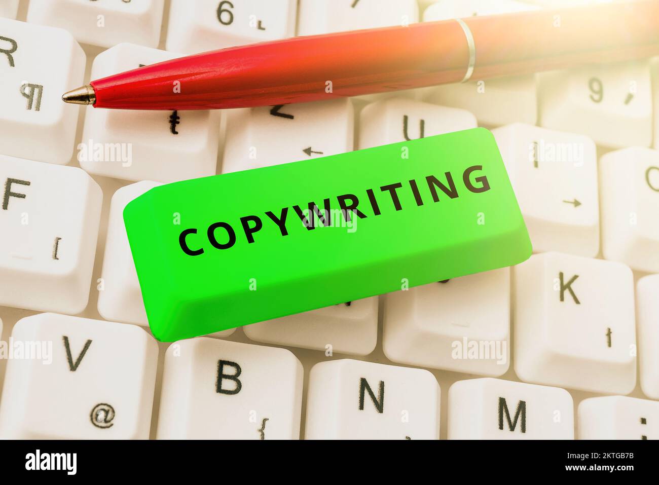 Hand writing sign Copywriting, Business showcase writing the text of ...