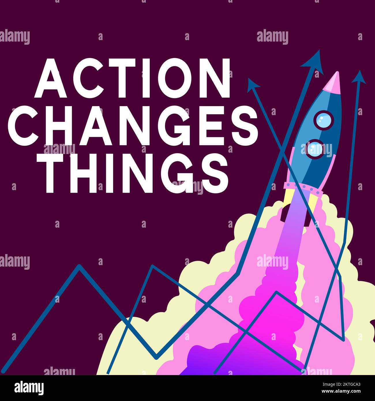 Conceptual caption Action Changes Things, Business overview doing ...