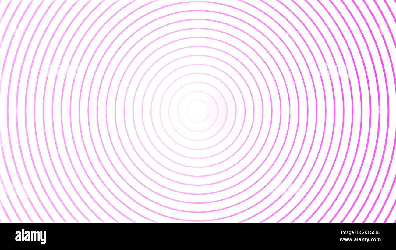 White background with pulsating circular rings. Motion. Animation for ...