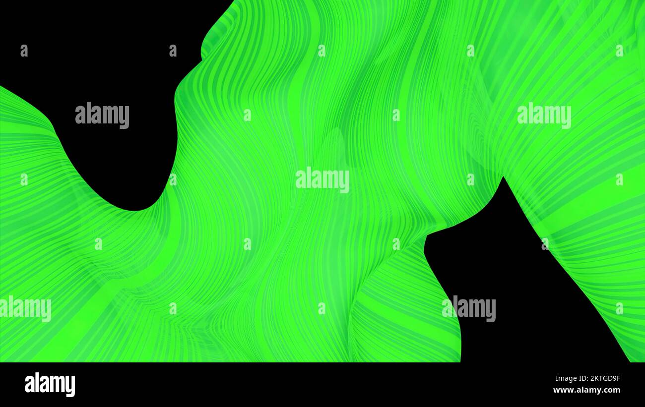 Dizzying flow with wavy lines. Design. Wavy stripes move with stripes ...