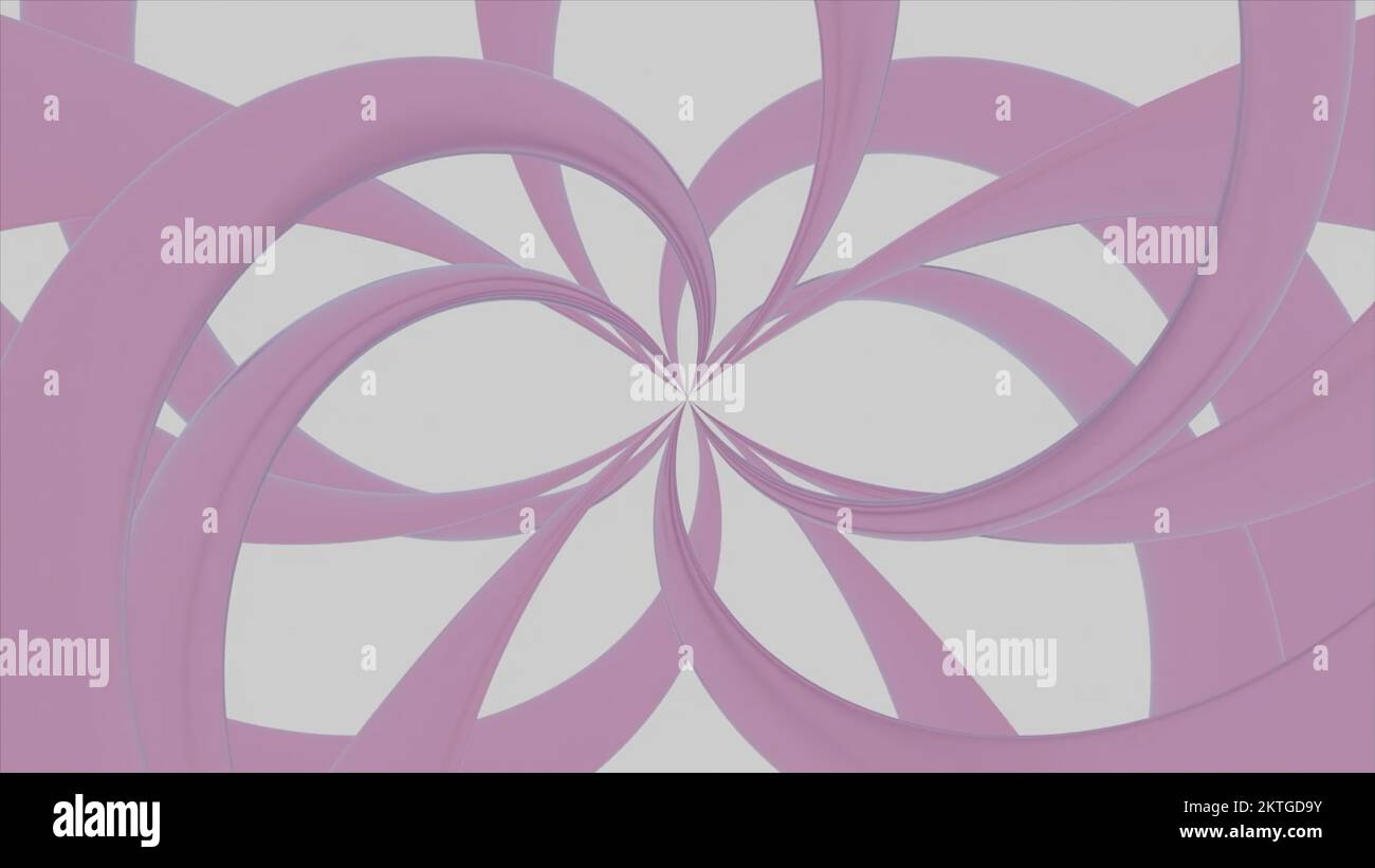 Pink background. Design.Bright large flower petals in animation rotate ...