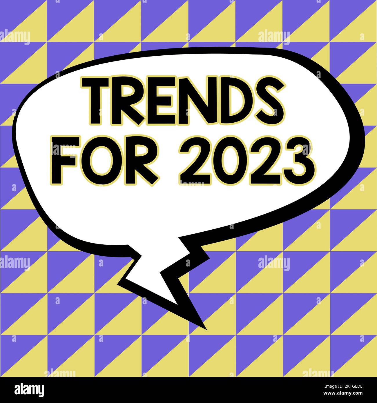 Hand writing sign Trends For 2023, Concept meaning list of things that ...