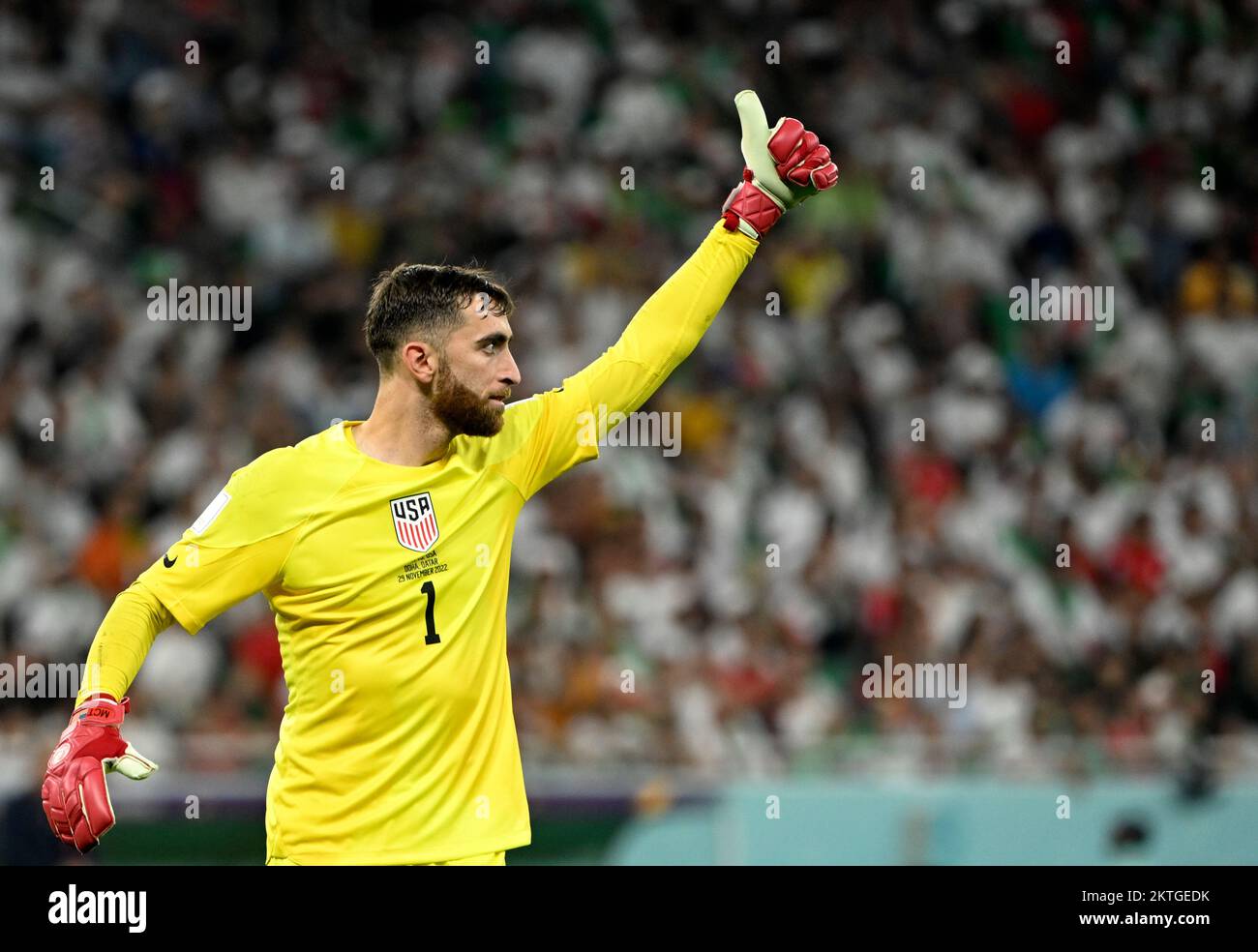 Doha, Qatar. 29th Nov, 2022. Matt Turner, goalkeeper of the United ...