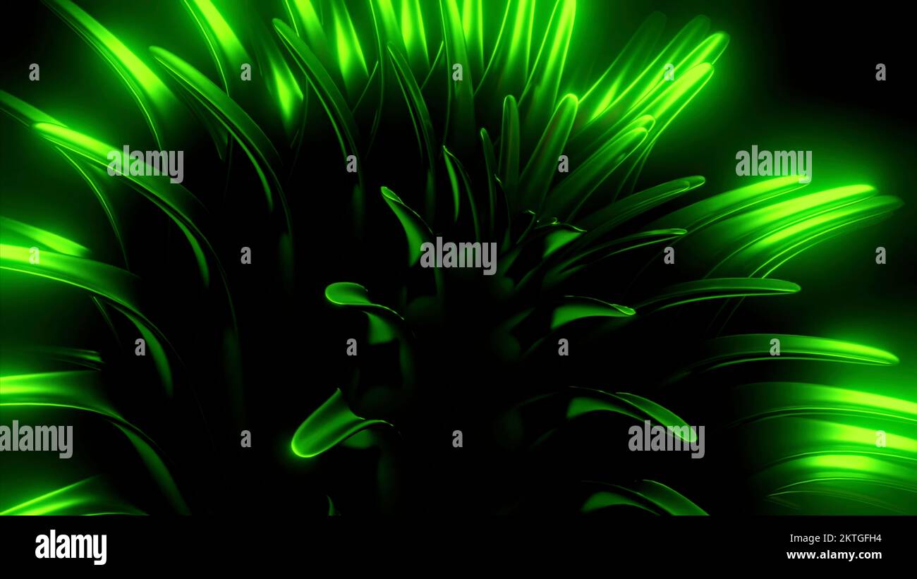 Green and purple background. Design.Bright rays of light in the ...