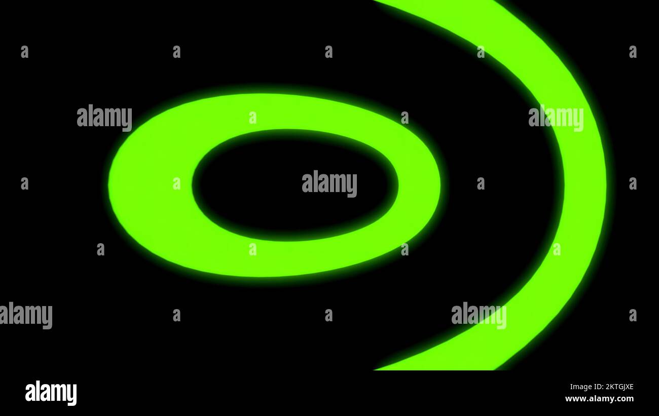 Background with moving liquid pattern of ovals. Design. Neon ovals flow ...
