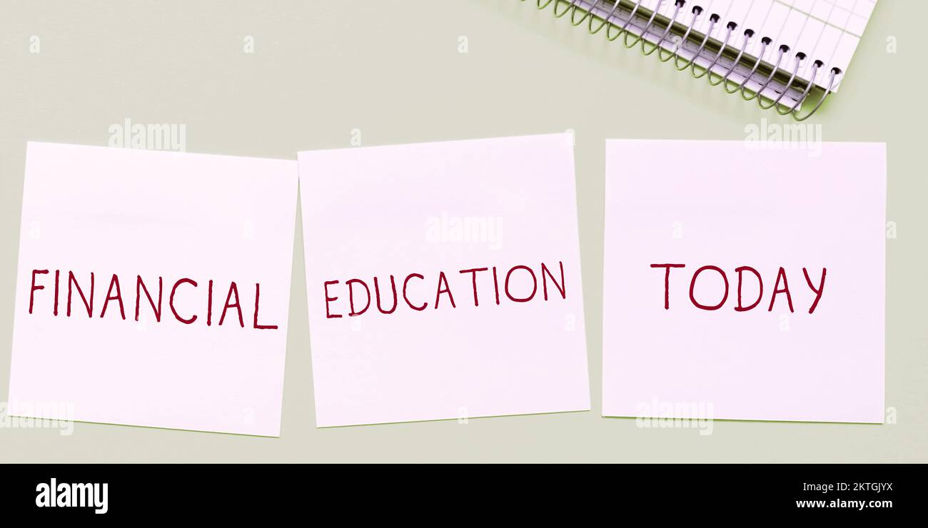 Inspiration showing sign Financial Education, Word for Understanding ...