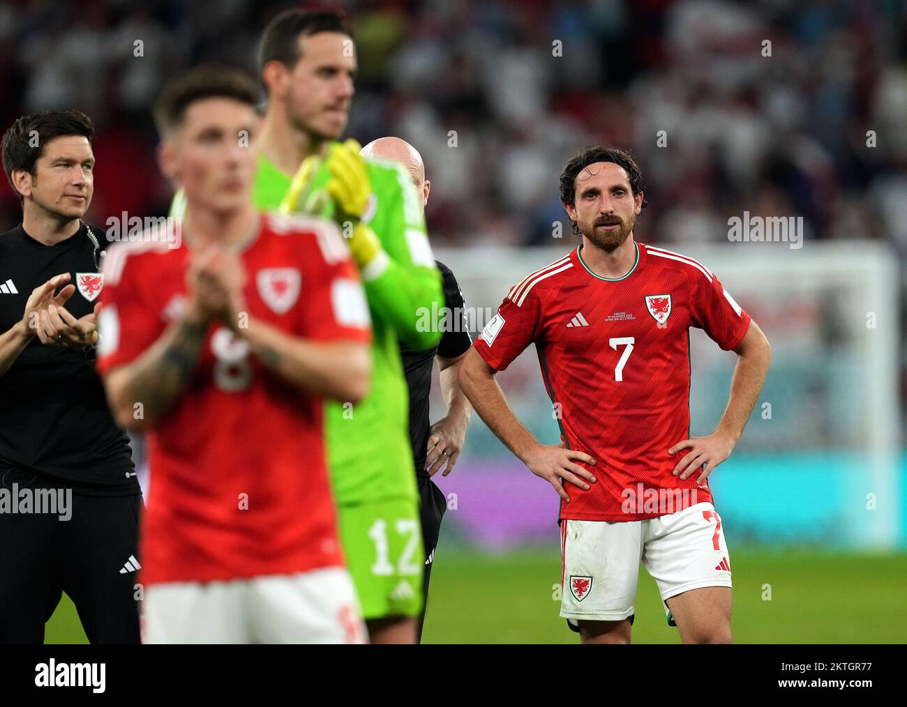 Wales’ Joe Allen after the FIFA World Cup Group B match at the Ahmad ...