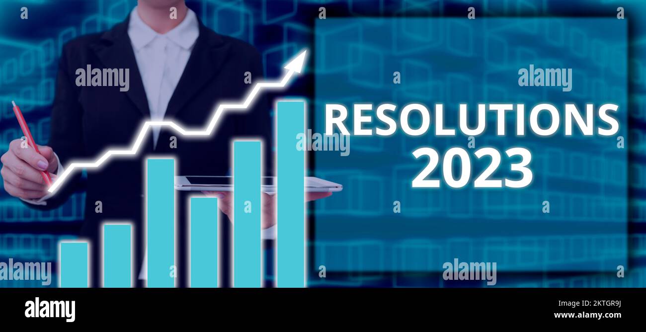 Conceptual display Resolutions 2023, Business concept list of things ...