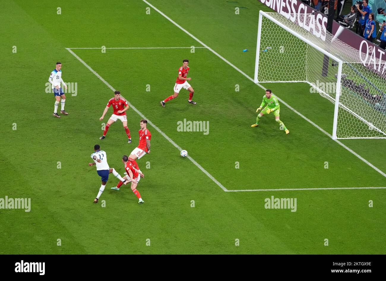 England's Marcus Rashford scoring the second goal during the FIFA World ...