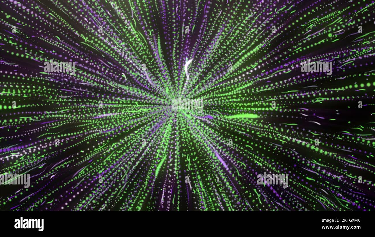 Black background . Motion.Shiny splashes in animation that shimmer and ...