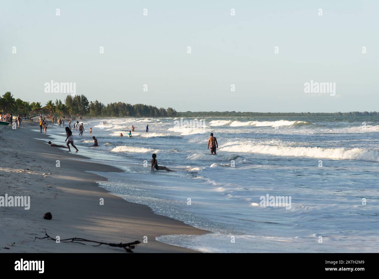 Valenca, Bahia, Brazil - September 10, 2022: People walking on the sand ...