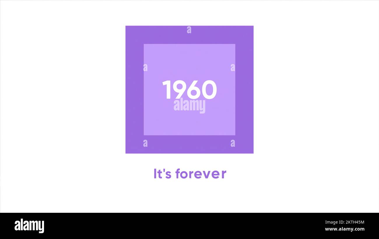 Stylish animation with date. Motion. Animation insert for historical ...