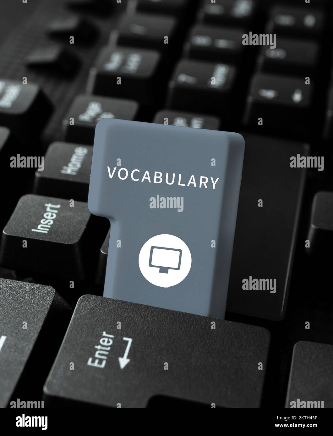 Text sign showing Vocabulary, Concept meaning collection of words and ...