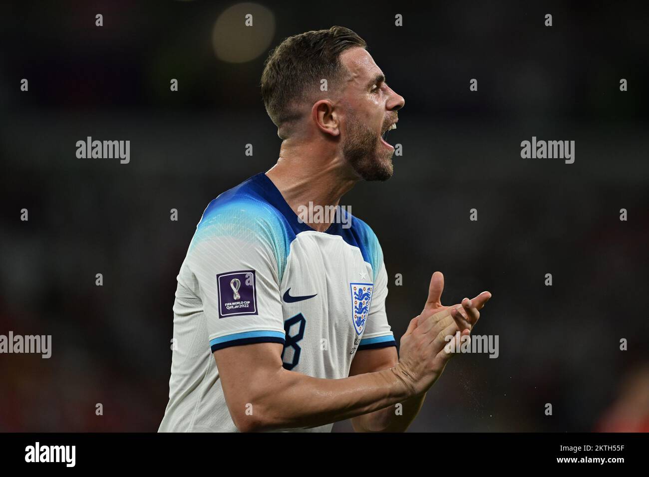 AL-RAYYAN, AR - 29.11.2022: WALES VS ENGLAND - Jordan Henderson during ...