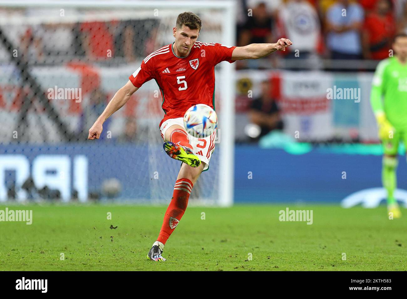 Chris Mepham during the FIFA World Cup Qatar 2022 Group B match between ...