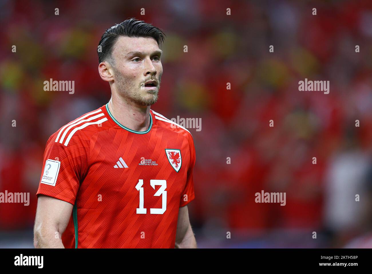 Kieffer Moore during the FIFA World Cup Qatar 2022 Group B match ...