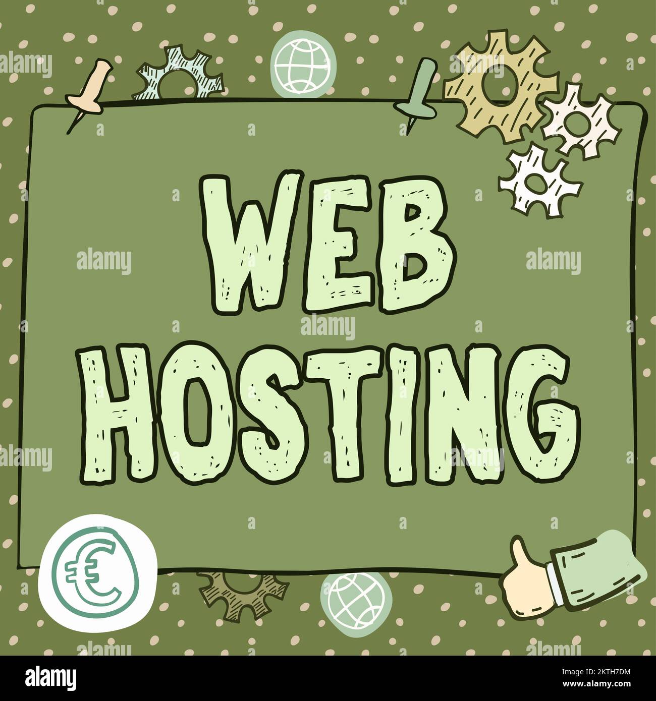 Inspiration showing sign Web Hosting, Business concept The activity of ...