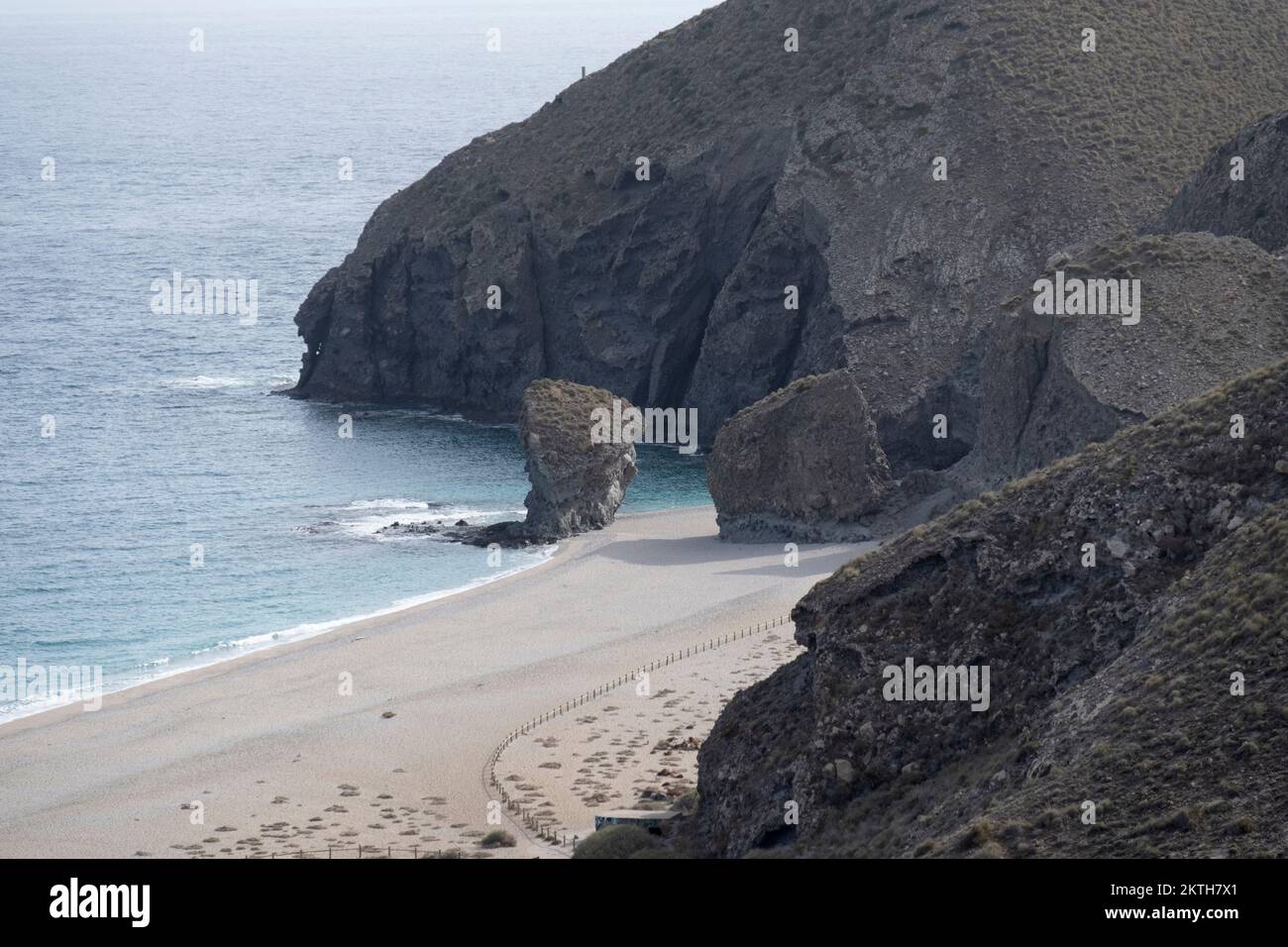 Los Muertos beach in Cabo de Gata in Almeria,Spain Stock Photo - Alamy