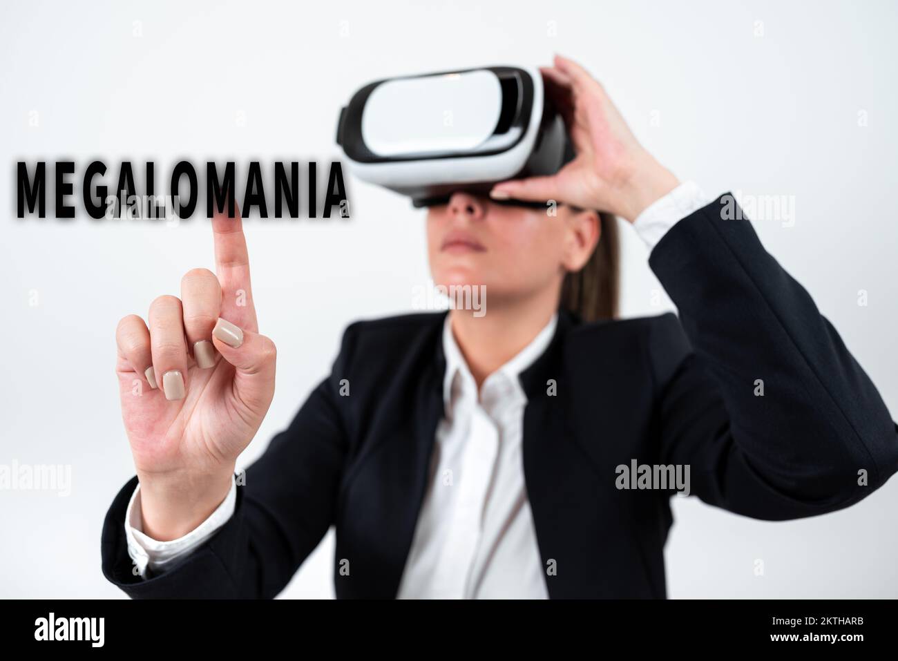 Hand writing sign Megalomania, Business concept mental illness that is ...