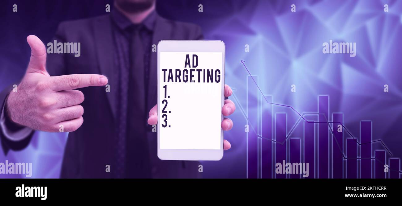 Inspiration showing sign Ad Targeting, Business concept target the most ...