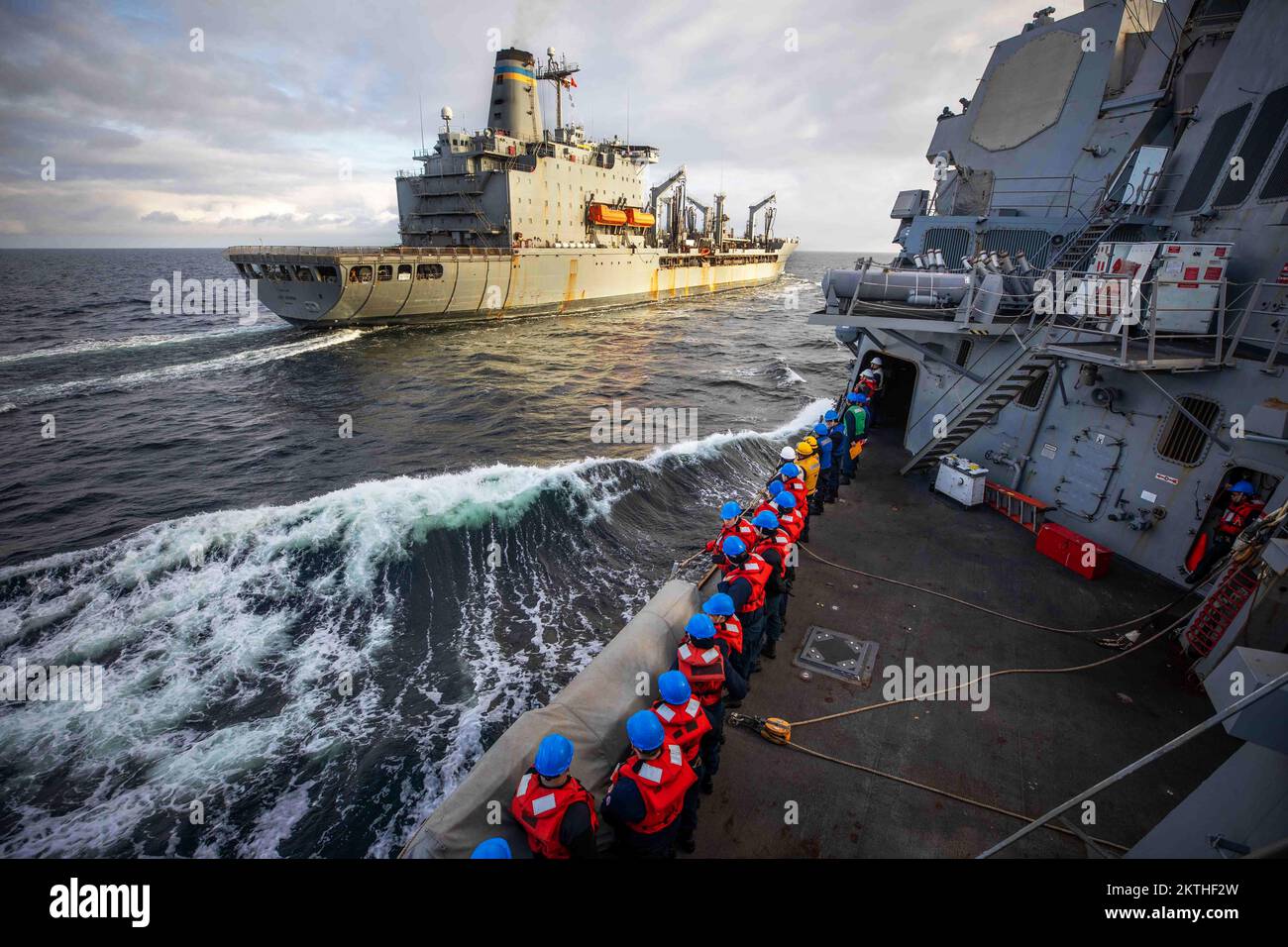 October 26, 2022 - Baltic Sea - Sailors aboard the Arleigh Burke-class ...