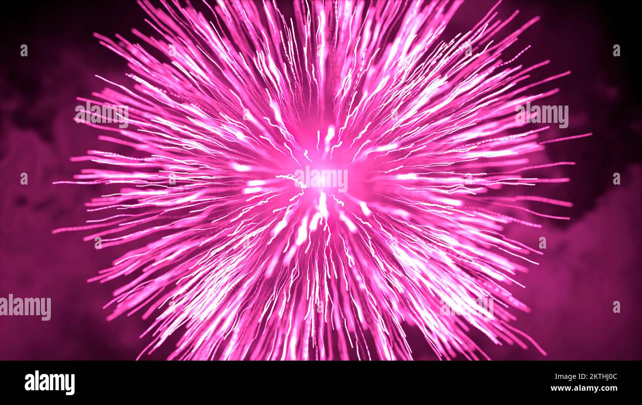 Digital particle animation cosmic explosions hi-res stock photography ...