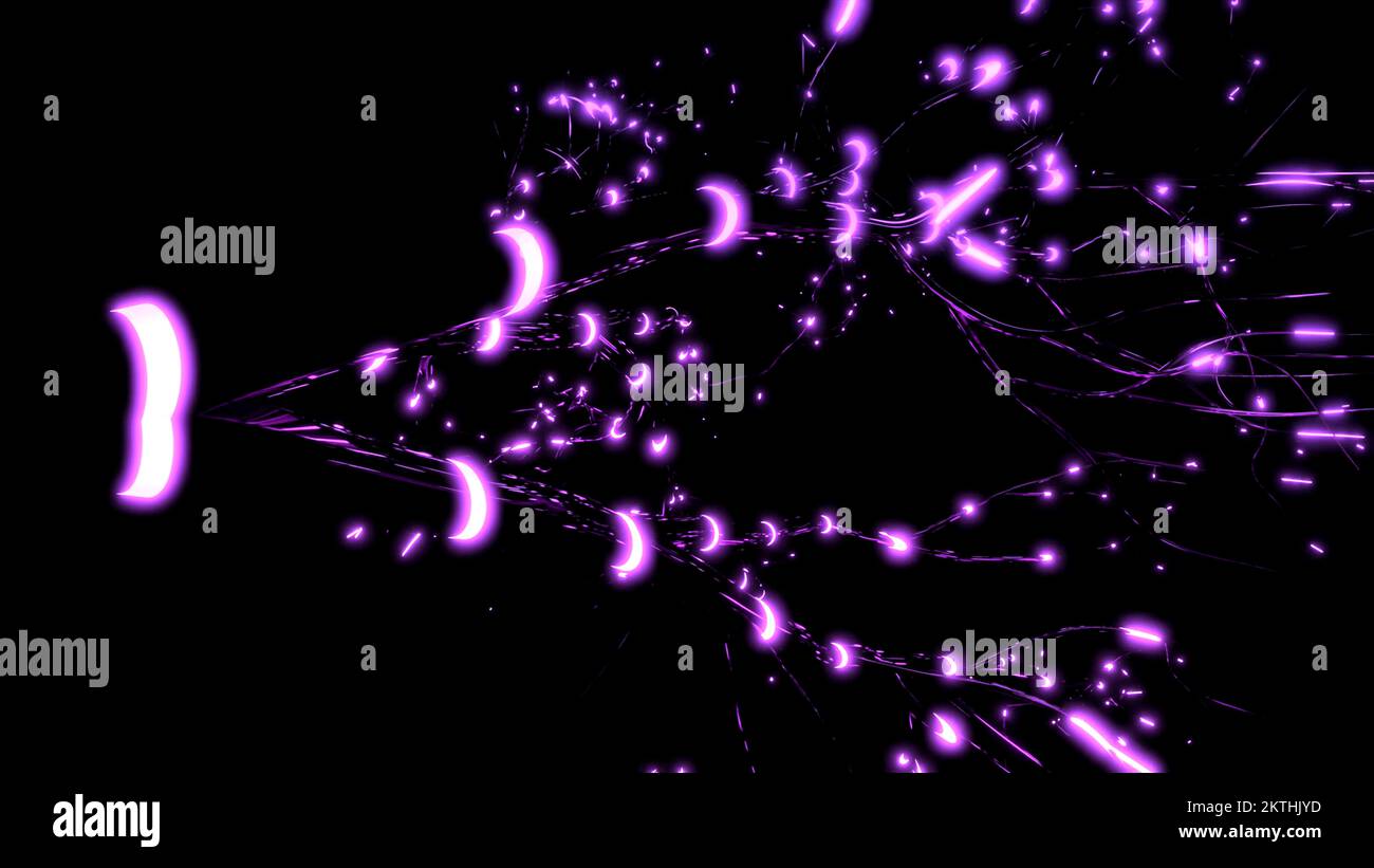 Black background . Motion . A bright background with a view of bright ...