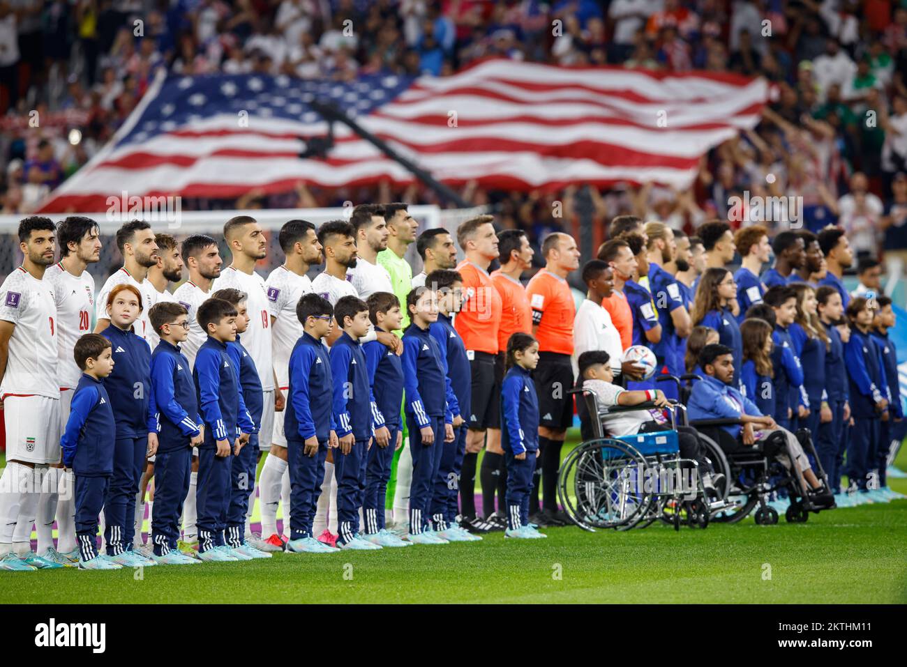 Doha, Catar. 29th Nov, 2022. Teams during match between Ir? x United ...