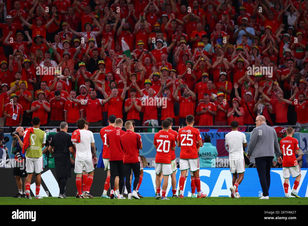 Al Rajjan, Qatar. 29th Nov, 2022. Soccer, Qatar 2022 World Cup, Wales ...