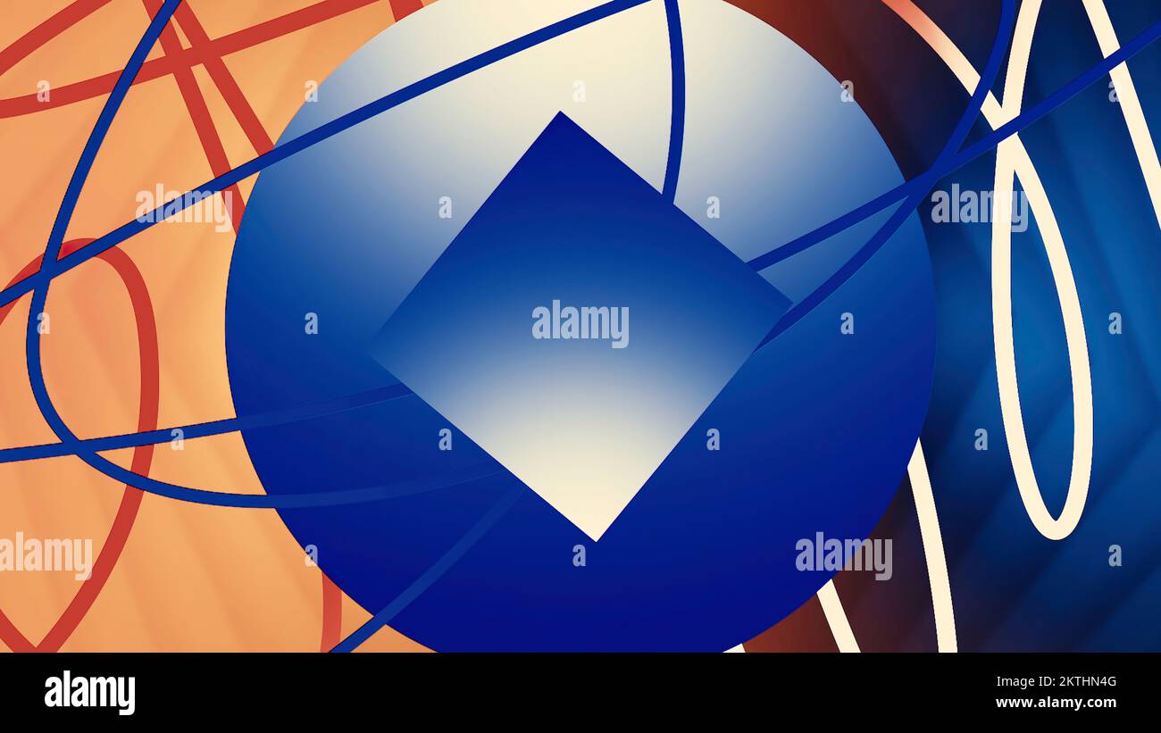 3d Animation With Moving Lines And Circle Motion Animated Screensaver With Geometric Shapes