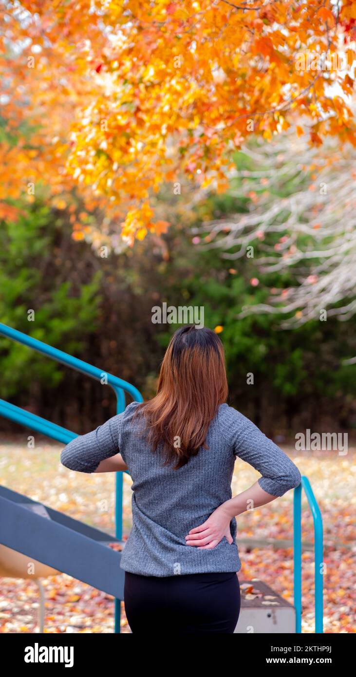 Woman autumn breeze hi-res stock photography and images - Alamy